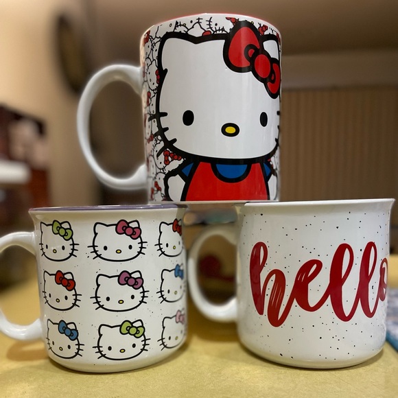 Hello Kitty | Kitchen | Nwt Hello Kitty Bundle Of 3 Mugs | Poshmark